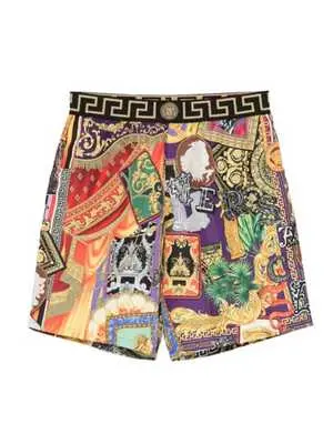 Versace Baroque Print Swim Shorts