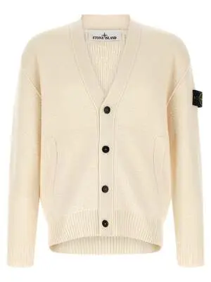 Stone Island 5100010' Cardigan - White