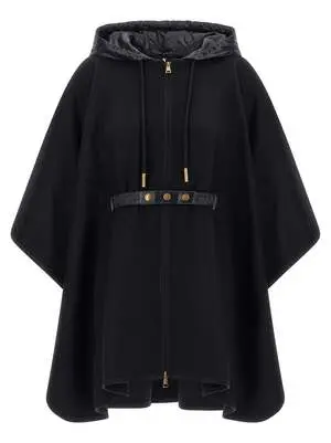 Moncler Two-material Cape - Blue