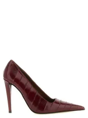 GIUSEPPE ZANOTTI Giuseppe Zanotti Burgundy Eel Leather Pumps