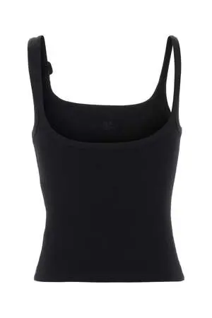COURREGES Stretch Cotton Tank Top