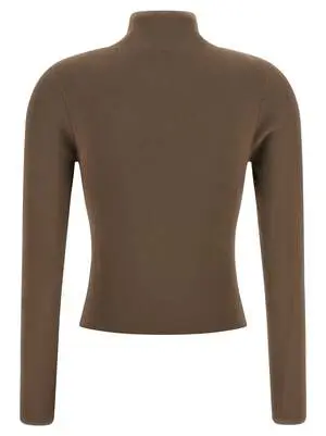 Alexander Wang Logo Ribbed Sweater