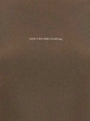 Alexander Wang Logo Ribbed Sweater