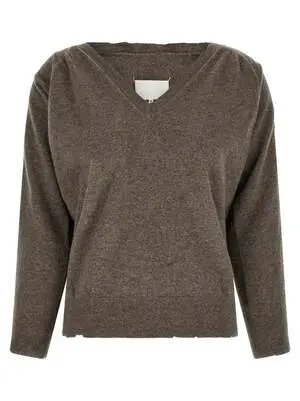 MAISON MARGIELA Lived-in Jersey - Brown