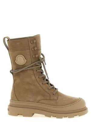 Moncler Vera High' Boots - Cream