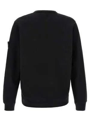 Stone Island Badge Sweatshirt - Black