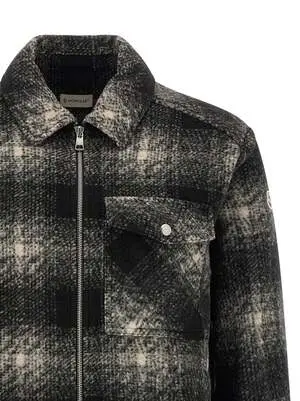 Moncler Zip Overshirt - Gray