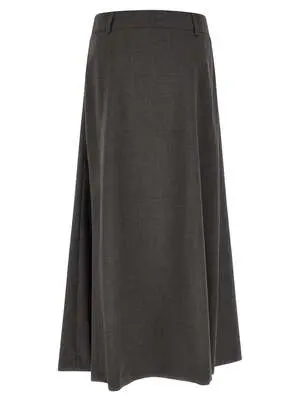 Peserico Flared Skirt With Loops