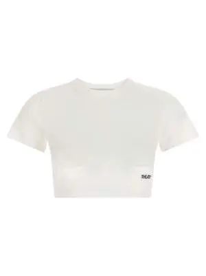 Attico Bustier Crop T-shirt - White