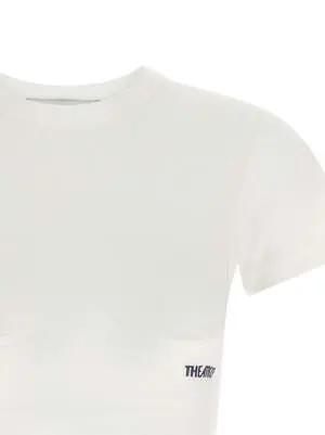 Attico Bustier Crop T-shirt - White