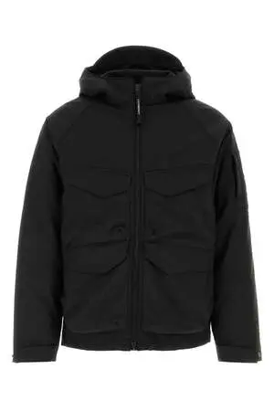 C.P. COMPANY Stretch Polyester Jacket - Black