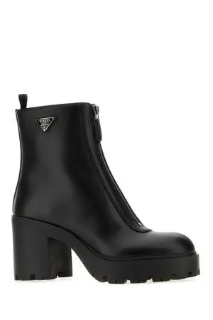 Prada Leather Ankle Boots