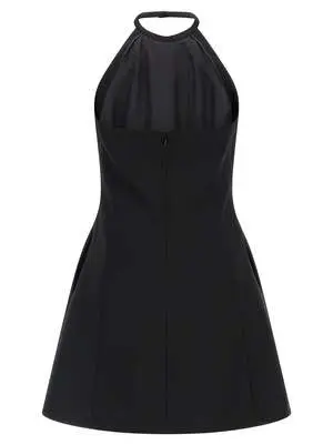 Valentino Garavani Crepe Couture Mini Dress With Embroidered Bow