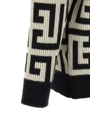 Balmain Monogram Macro Cardigan - Multicolor