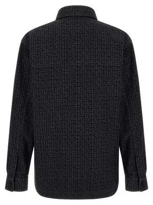 Balmain Monogram Pattern Overshirt