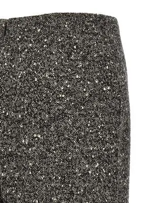 Valentino Garavani Chevron Bouclé Pencil Skirt
