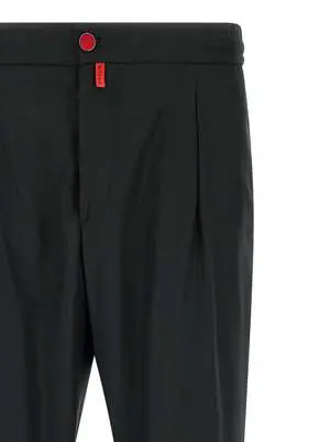 Kiton Red Button Pants