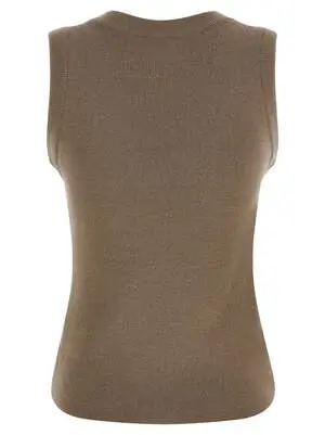 Giuseppe Di Morabito Jewel Embellished Knit Top - Cream