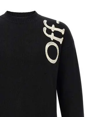 Off-White Vertical Bookish Sweater