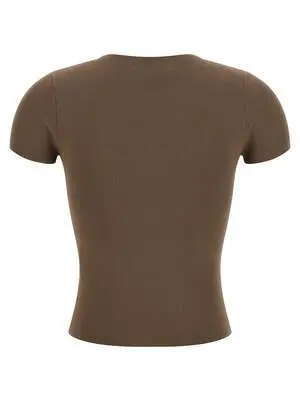 Alexander Wang Ribbed T-shirt With Logo
