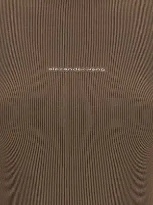 Alexander Wang Ribbed T-shirt With Logo