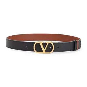 Valentino Garavani H30 Reversible Belt - Black