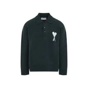 AMI Paris Ami Adc Polo Men Green