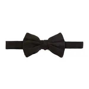 Giorgio Armani Woven Silk Bowtie - Black