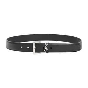 Saint Laurent Leather Belt - Black