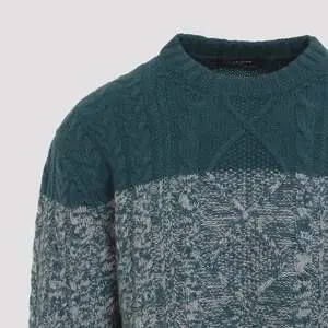 Kiton Wool Cable-knit Crewneck Sweater