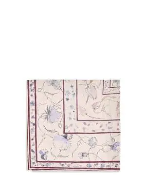Loro Piana Giardino Delle Eccellenze Silk Twill Scarf - Cream