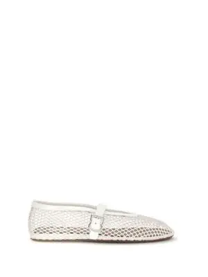 Alaïa Mesh Ballerinas - White
