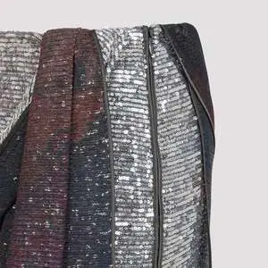MAISON MARGIELA Sequins Draped Maxi Skirt