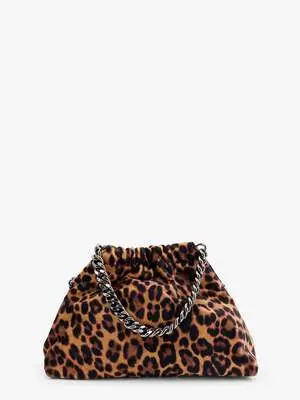 Stella McCartney Falabella Mini Leopard Print Velvet Crossbody Bag - Multicolor