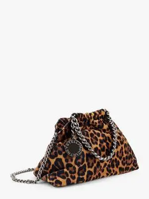 Stella McCartney Falabella Mini Leopard Print Velvet Crossbody Bag - Multicolor