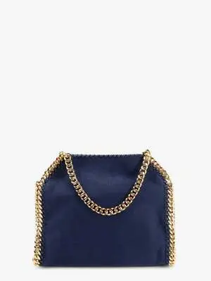 Stella McCartney Falabella Mini Velvet Crossbody Bag - Blue
