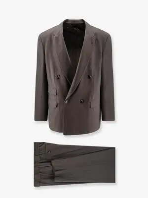 Giorgio Armani Oversized Fluid Virgin Wool Suit - Blue
