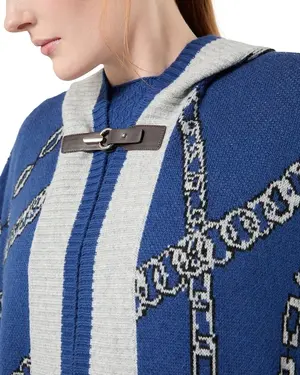 Marina Rinaldi Mrsquota Wool Cashmere Poncho