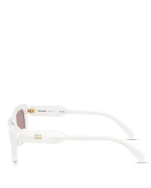Miu Miu Rectangular Sunglasses, 56mm