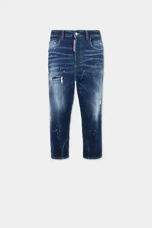 Dsquared2 Medium Red Spots Wash Baby Carpenter Jeans - Blue