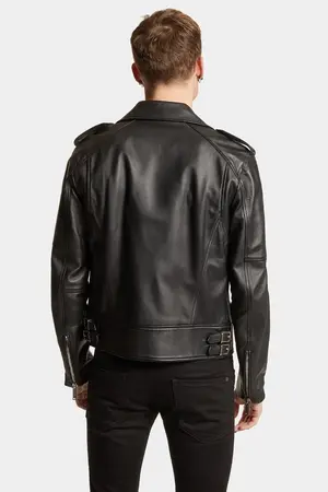 Dsquared2 Kiodo Leather Biker Jacket