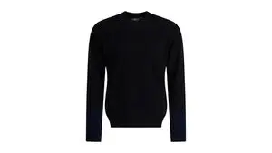 Comme Des Garçons Forever Wool Crew Neck Sweater - Black