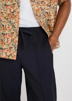 Valentino Garavani Straight-leg Wool-blend Trousers