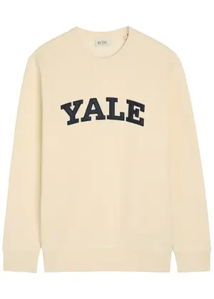 Gant Yale Appliquéd Cotton-blend Sweatshirt
