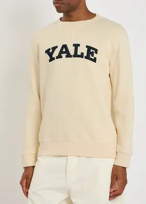 Gant Yale Appliquéd Cotton-blend Sweatshirt