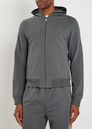 AN-Y1 Vice Hooded Stretch-cotton Sweatshirt