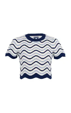 Lena Hoschek Samia Cotton-blend Knitted Top - Multi