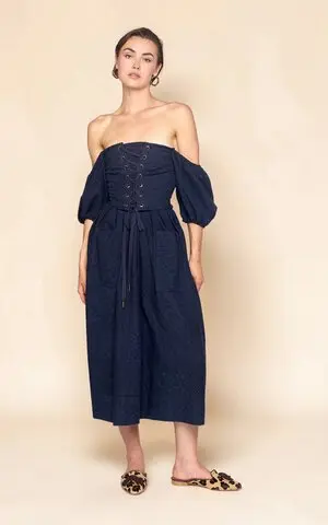 Lena Hoschek Masha Cotton Midi Skirt