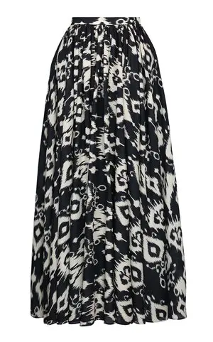Lena Hoschek Vittoria Cotton Maxi Skirt - Print