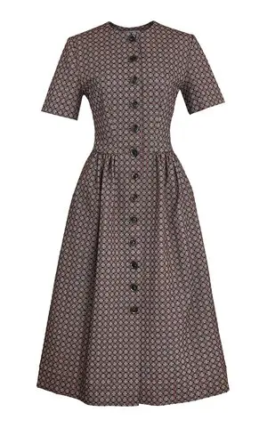 Lena Hoschek Maxima Cotton-blend Midi Dress - Print